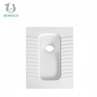 China 600x400x205mm Anti Scratch Glaze Ceramic Squatting Pan for Shopping Centers for sale