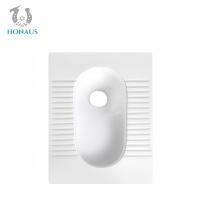China 550x430x190mm Ceramic Squatting Pan Toilet No S Bend Modern Anti Stain White for sale