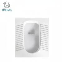 China Premium Ceramic Squatting Pan Toilet 530x430mm OEM Customizable Accessories Included for sale