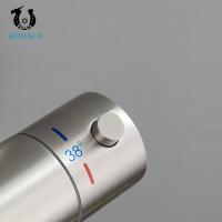 China Wall Mounted Exposed Shower Set 304 Stainless Steel Thermostatic Two Outlets 0-90C for sale