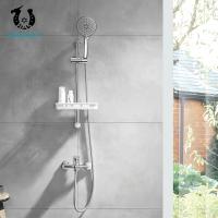 China Multi Function Exposed Valve Showers Triple Handles Pressurized Spray Gun Brass Body for sale
