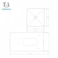 China Modern Full Pedestal Wash Basin Stainless Steel Luxury Hotel Apartment 40kg Floor Mounted for sale