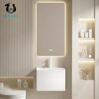 China Trapezoid Bathroom Wall Hung Bain Ceramic White Thin Edge Single Hole 20L Capacity for sale
