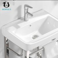 China Small Bathroom Wall Hung Bain Shelf Mirror Available High Quality Ceramic Practical for sale
