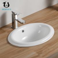 China Round Under Mounted Bathroom Inset Basin White Customizable Size High Quality Hotel for sale