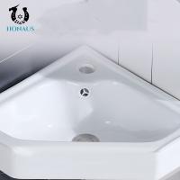 China Ceramic Full Pedestal Wash Basin 40kg Modern Design for Hotel Apartment Bathroom for sale