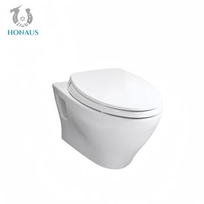 China Wall Hung Toilet Bowl P Trap 180mm Concealed Cistern Ceramic 3/6L Water Saving for sale