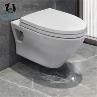 China Wall Hung Toilet Bowl P Trap 180mm Concealed Cistern Ceramic 3/6L Water Saving for sale