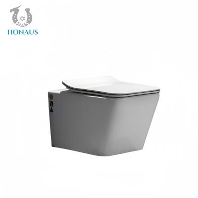 China Modern Wall Hung Toilet Bowl Square Shape P Trap 180mm 540x360x310mm Custom Colors for sale