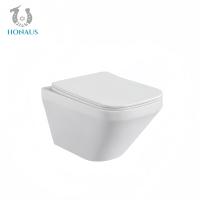 China Luxury Wall Hung Toilet Bowl Dual Flush 505x305x360mm Nano Glaze Ceramic for sale