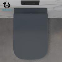 China Luxury Wall Hung Toilet Bowl Dual Flush 505x305x360mm Nano Glaze Ceramic for sale