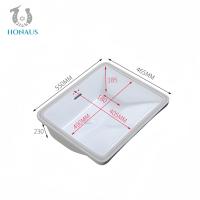 China Practical Ceramic Inset Basin with Washboard 550x465x230mm White for Home Laundry for sale