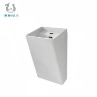 China Luxury Wall Hung Basin 600x360x365mm Premium Ceramic Anti Scratch Glaze White Black Grey for sale