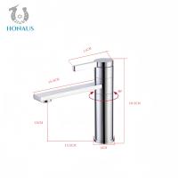 China Classic Full Brass Wash Basin Faucet Hotel Use Chrome Surface Ceramic Valve Hot Cold Mixer for sale