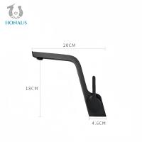 China Modern Brass Wash Basin Faucet Hot Cold Water Deck Mounted Gravity Die Casting 90°C for sale