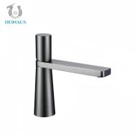 China Luxury Art Basin Faucet Brass Electroplated Hot Cold Water Mixer Deck Mounted for sale