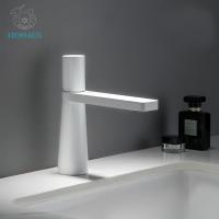 China Luxury Art Basin Faucet Brass Electroplated Hot Cold Water Mixer Deck Mounted for sale