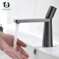 China Luxury Art Basin Faucet Brass Electroplated Hot Cold Water Mixer Deck Mounted for sale