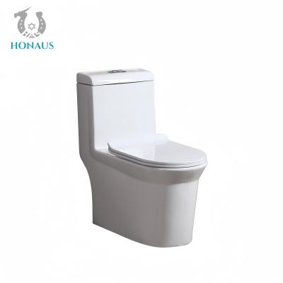 China One Piece Ceramic Toilet Bowl 710x385x780mm Dual Flush 3.5-4L Floor Mounted S Trap for sale
