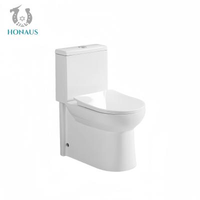China White Ceramic One Piece Toilet Bowl Vortex Flush 580x360x760mm S Trap Dual Flush for sale