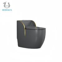 China HAS One Piece Ceramic Toilet Bowl 575x425x650mm Dual Flush Siphonic Floor Mounted for sale