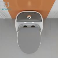 China HAS One Piece Ceramic Toilet Bowl 575x425x650mm Dual Flush Siphonic Floor Mounted for sale