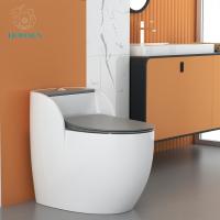China HAS One Piece Ceramic Toilet Bowl 575x425x650mm Dual Flush Siphonic Floor Mounted for sale