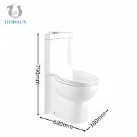 China White Ceramic Corner Two Piece Toilet Bowl 790x380x680mm Floor Mounted Space Saver for sale