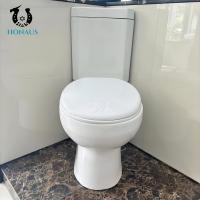 China White Ceramic Corner Two Piece Toilet Bowl 790x380x680mm Floor Mounted Space Saver for sale