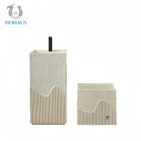 China Outdoor Retro Full Pedestal Wash Basin Sintered Stone 420x420x825mm Custom Colors for sale