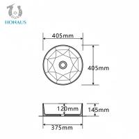 China Modern Bathroom Countertop Basin Premium Quality Ceramic Red Art Basin Round for sale