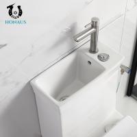 China Practical Ceramic One Piece Toilet Bowl with Basin Water Saver S/P Trap 700x390x780mm for sale