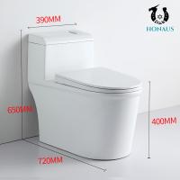 China Modern Ceramic One Piece Toilet Bowl Dual Flush 650x390x720mm Floor Mounted ISO CE for sale