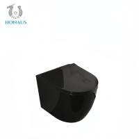 China Luxury Wall Hung Square Toilet Bowl P Trap 180mm Dual Flush 3/6L Ceramic for sale