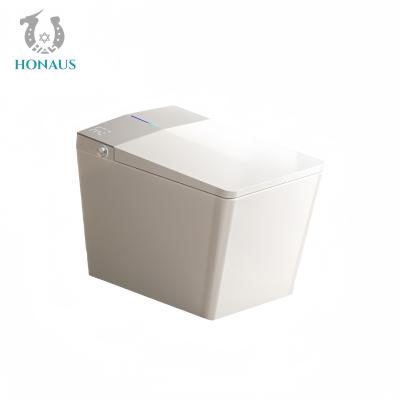 China Rectangular Smart Intelligent Toilet Ceramic Night Light Multi Washes Auto Flush 475x365x535mm for sale