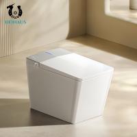 China Rectangular Smart Intelligent Toilet Ceramic Night Light Multi Washes Auto Flush 475x365x535mm for sale