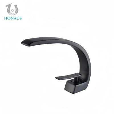 China Premium Brass Wash Basin Faucet Hot Cold Mixer Deck Mounted 0-90 Degree for sale