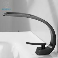 China Premium Brass Wash Basin Faucet Hot Cold Mixer Deck Mounted 0-90 Degree for sale