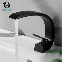 China Premium Brass Wash Basin Faucet Hot Cold Mixer Deck Mounted 0-90 Degree for sale