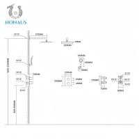 China Elegant Design Concealed Valve Showers Multi Outlets Easy Installation Enlarged Overhead for sale
