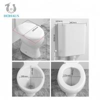 China Two Piece Toilet Bowl 430x340x400mm Ceramic Separated Tank Floor Mounted Wash Down Flush 3-4.5L for sale