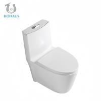 China HAS One Piece Ceramic Toilet Bowl Dual Flush Floor Mounted 680x350x660mm Siphonic for sale