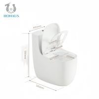 China One Piece Toilet Bowl Siphonic Vortex Flush Round High Temp Burned Ceramic Silent Lid for sale