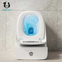 China One Piece Toilet Bowl Siphonic Vortex Flush Round High Temp Burned Ceramic Silent Lid for sale