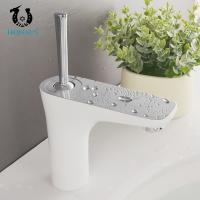 China Classic Wash Basin Faucet Full Copper Mixer Chromed Surface Ceramic Valve for sale