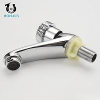 China Practical Wash Basin Faucet Zinc Body Chromed Surface Cold Water Single Handle for sale