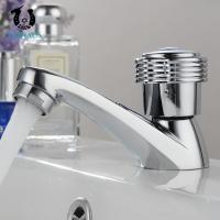 China Practical Wash Basin Faucet Zinc Body Chromed Surface Cold Water Single Handle for sale