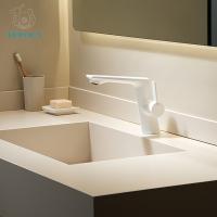 China Luxury Brass Wash Basin Faucet Electroplated Hot Cold Water Mixer Premium Ceramic Valve Core Deck Mounted for sale