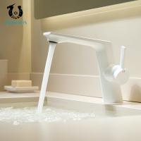 China Luxury Brass Wash Basin Faucet Electroplated Hot Cold Water Mixer Premium Ceramic Valve Core Deck Mounted for sale