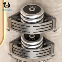 China Wall Mounted Aluminum Bathroom Shelf 223x66x296mm Heavy Load Bearing Gun Grey for sale